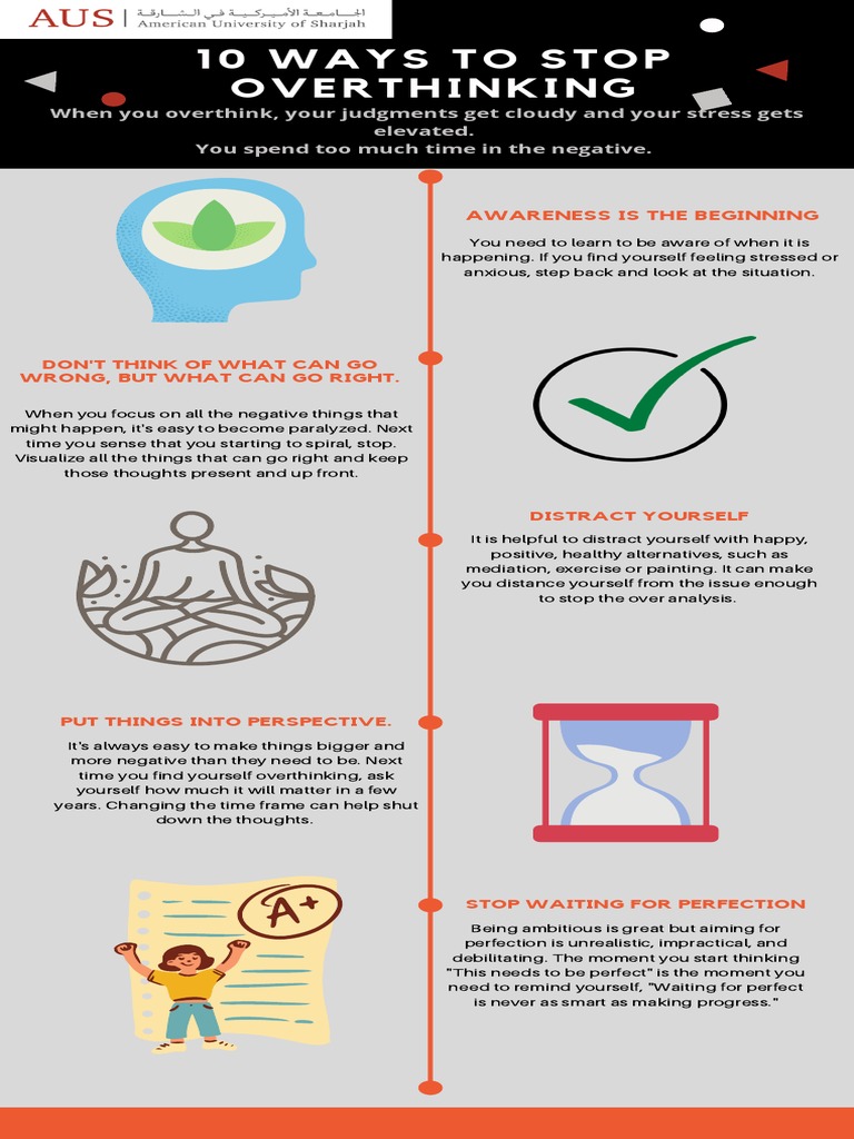 10 Ways To Stop Overthinking | PDF | Anxiety | Emotions