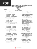 SAMPLE ICT BECE Questions and Answers | PDF | Computer File | Computer Data Storage