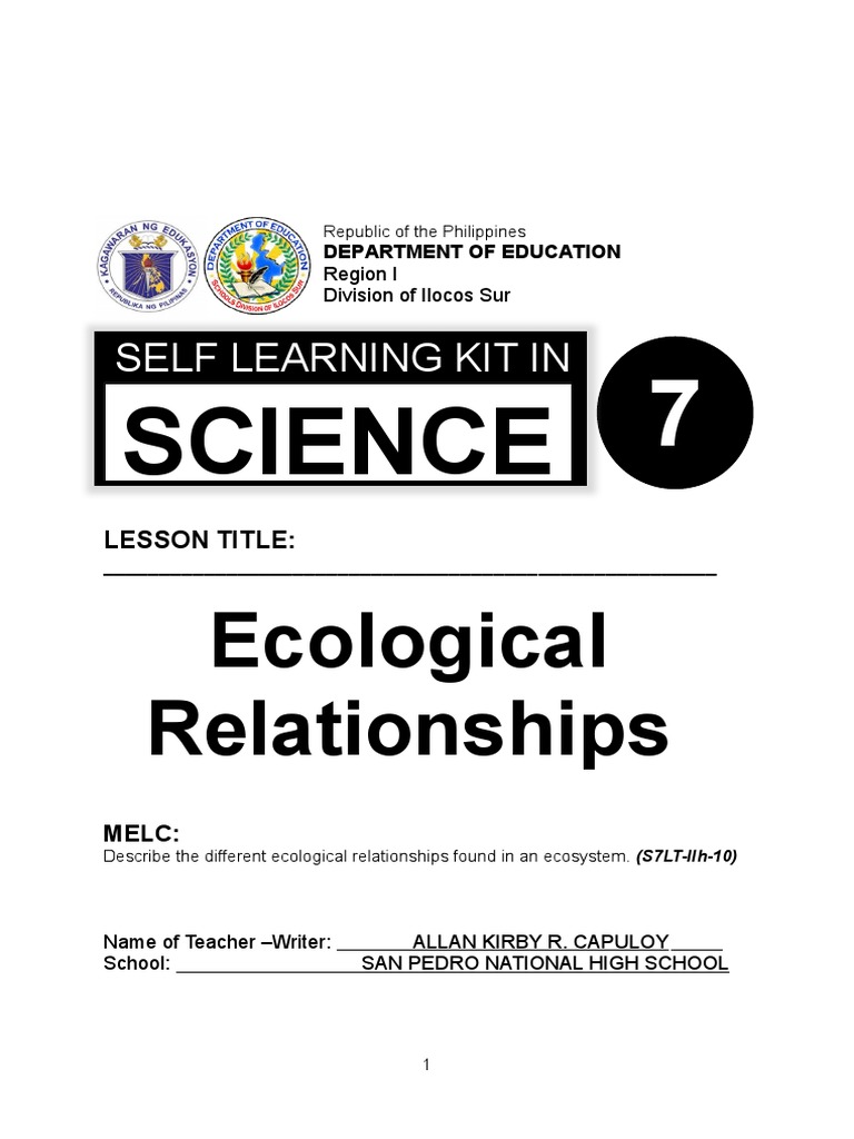 Understanding Ecological Relationships | PDF | Parasitism | Predation
