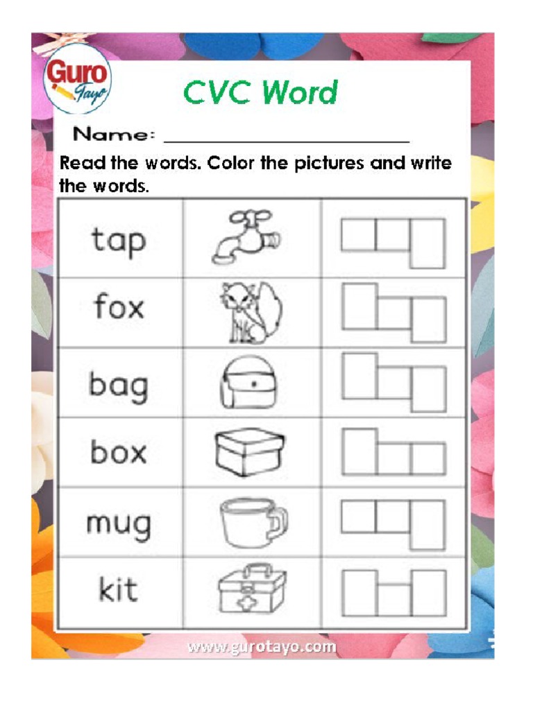 CVC Words | PDF