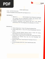 Format Laporan Triwulan K3L P2K3 Ke Disnaker Setempat | PDF