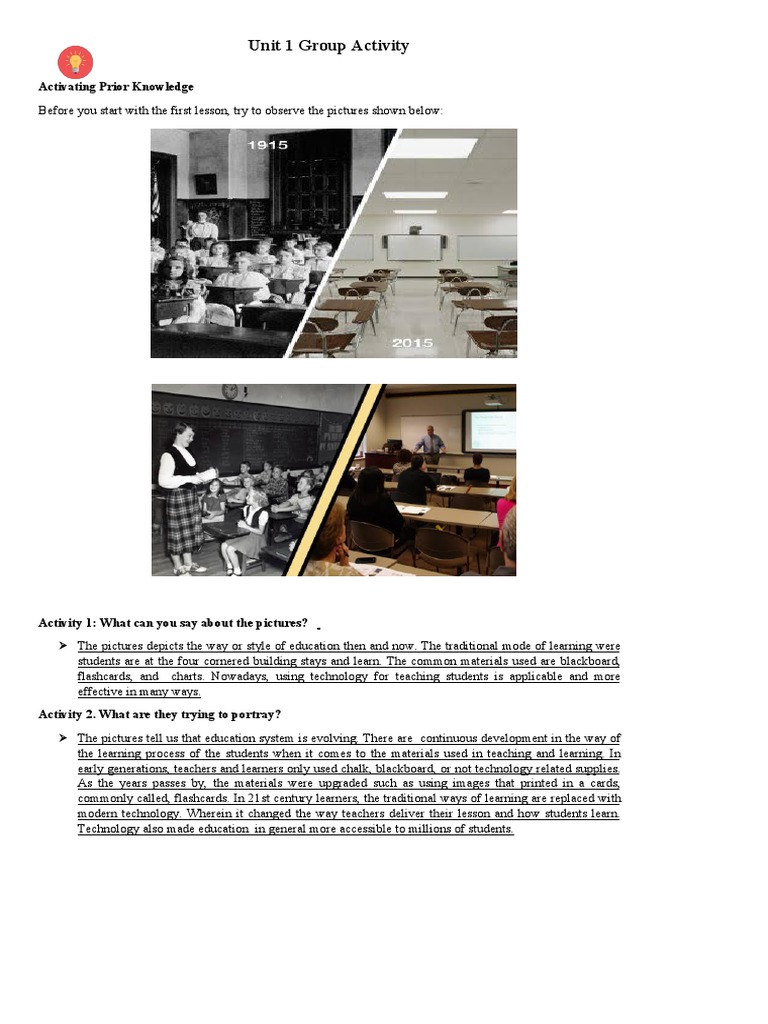 Group Activity | PDF | Learning | Teachers