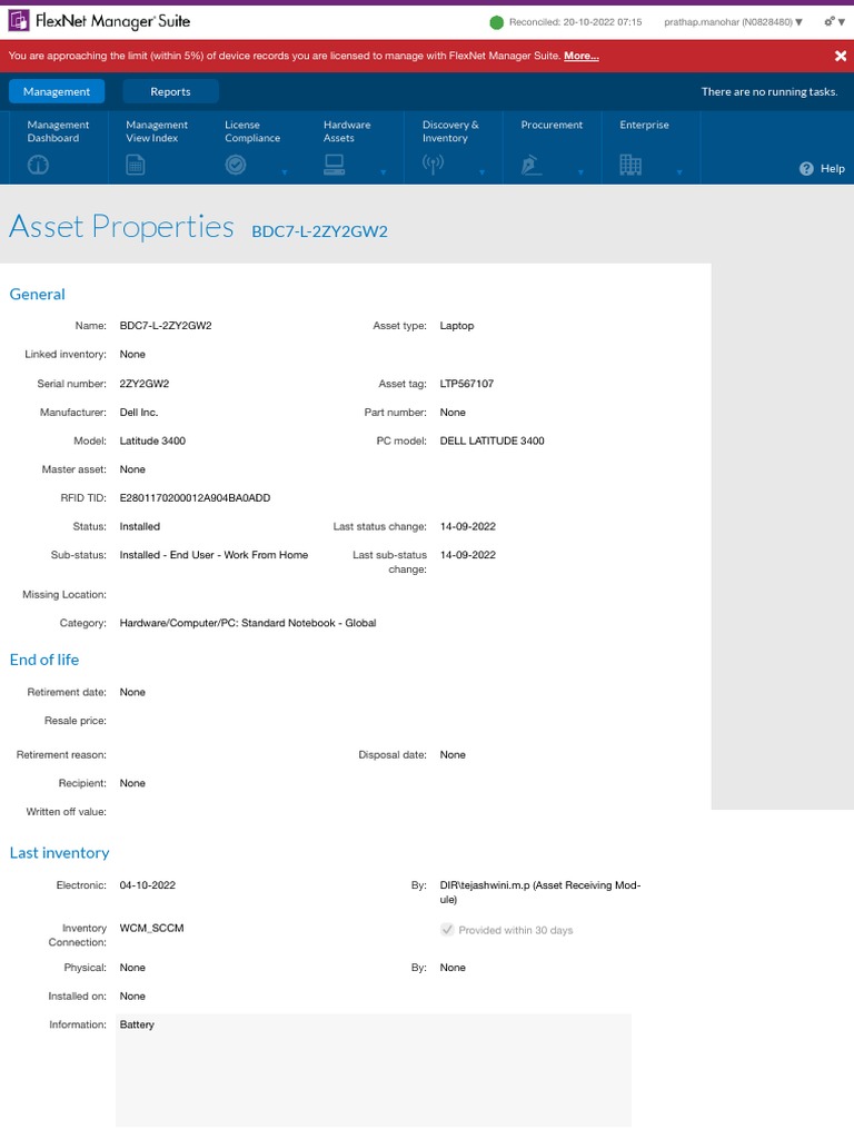 Asset Properties - FlexNet Manager Suite | PDF | Personal Computers ...
