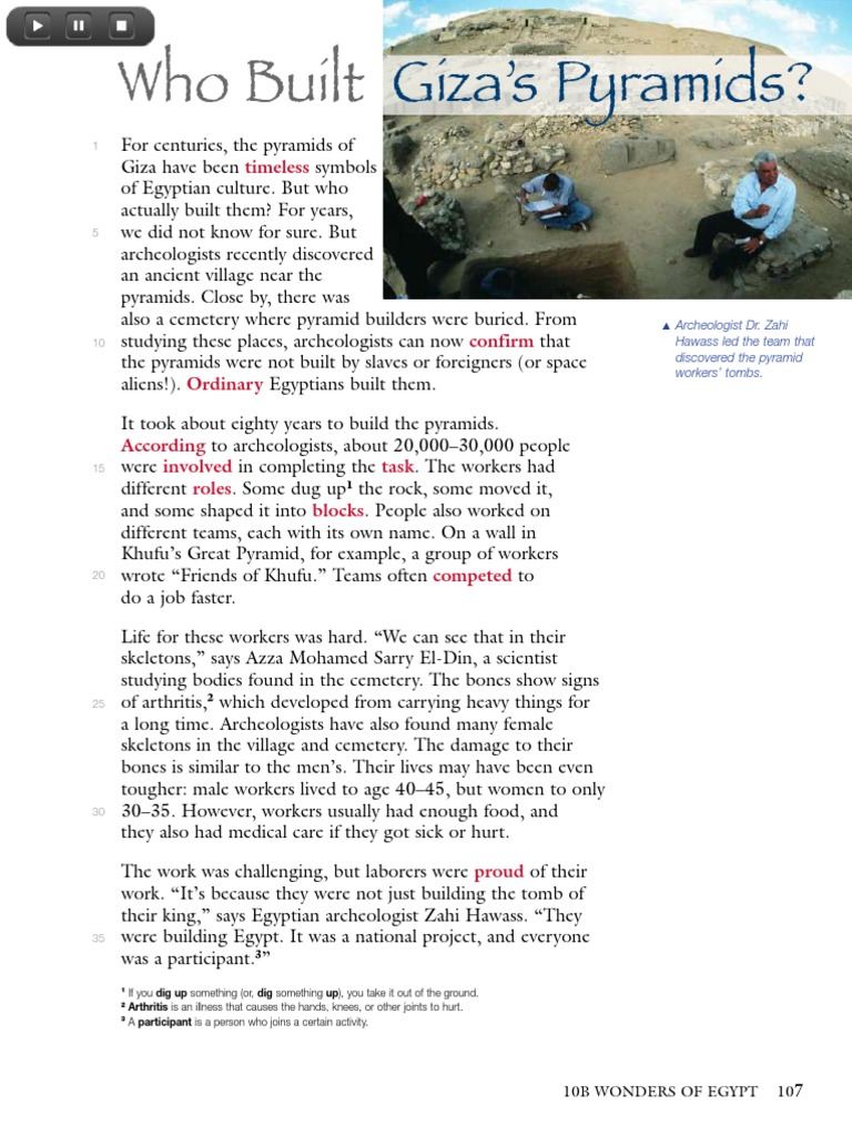 Who Built: Giza's Pyramids? | PDF | Egyptian Pyramids | Egypt