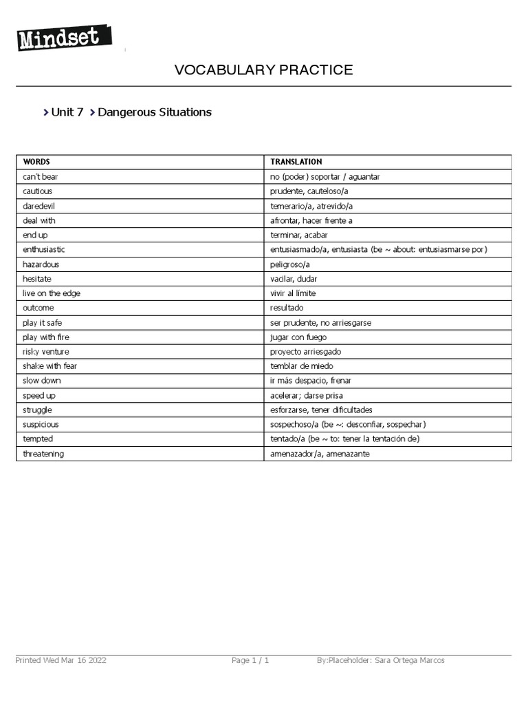Dangerous Situations | PDF