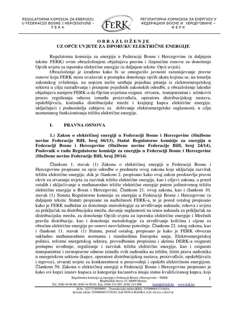 2.) Obrazlozenje Opci Uvjeti HR | PDF