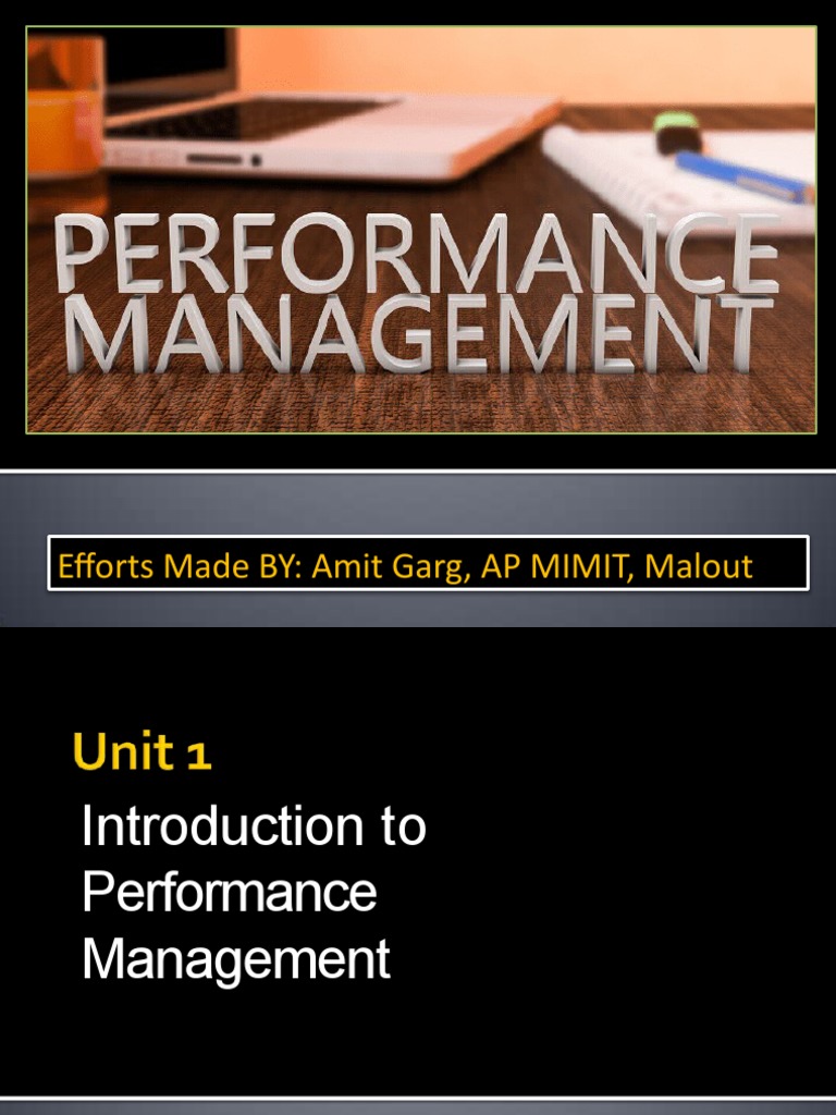 Perfromance Management PPT MBA 4th Semester | PDF | Performance ...