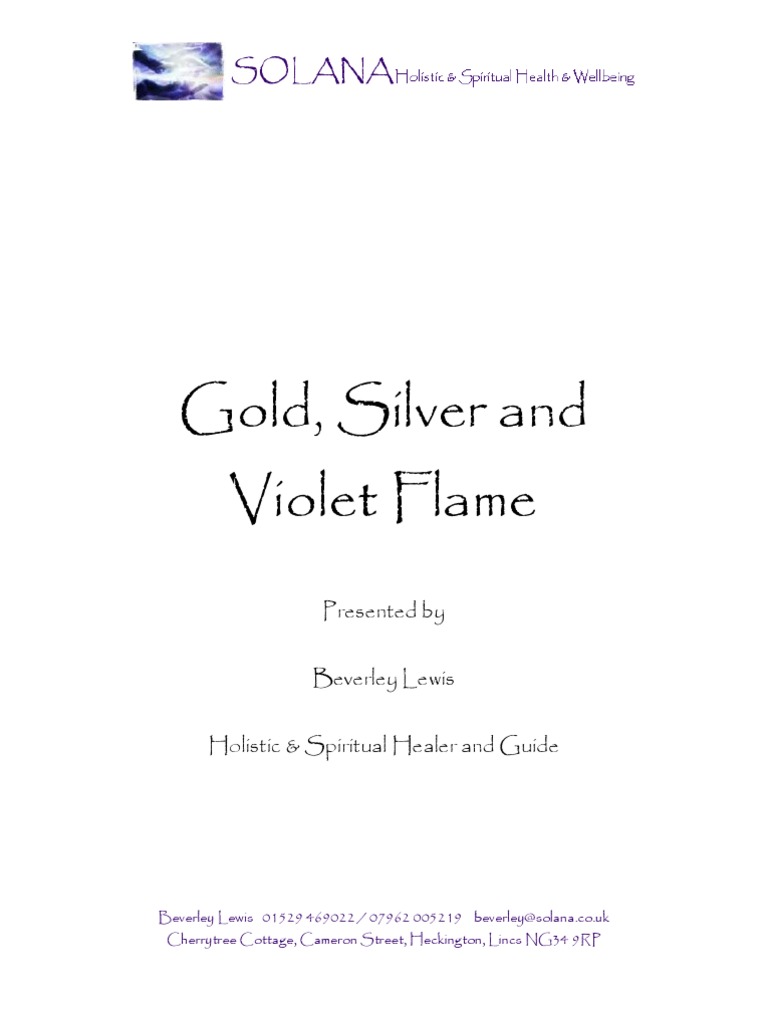 Gold Silver Violet Flame Reiki Manual | PDF | Mantra | Meditation
