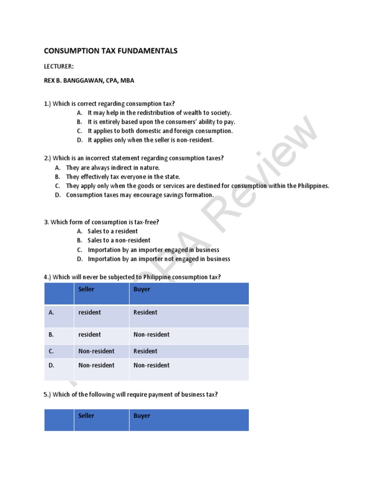 Consumption Tax Fundamentals | PDF | Value Added Tax | Taxes