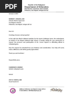 Request Letter For Sports Equipment | PDF | Ball Games | Competitive Games