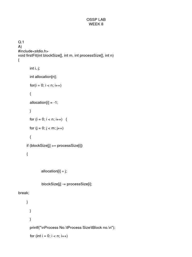 Operating System Assignment 2 Pdf Computer Engineering Computer Memory 