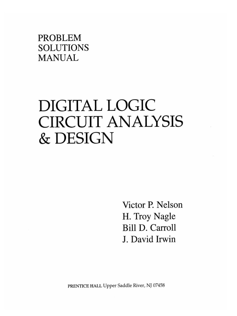 Location of Solutions Manual for Digital Logic Circuit Analysis and ... Location of Solutions Manual for Digital Logic Circuit Analysis and ...