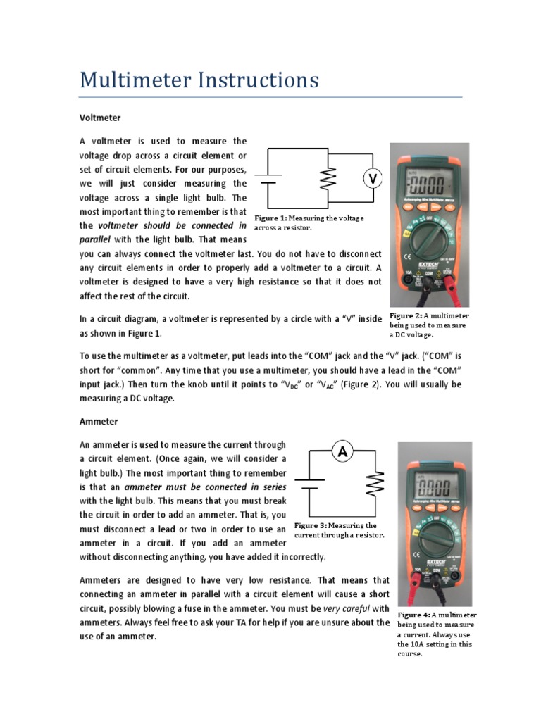 09 Using Multimeters | PDF | Electrical Network | Voltage
