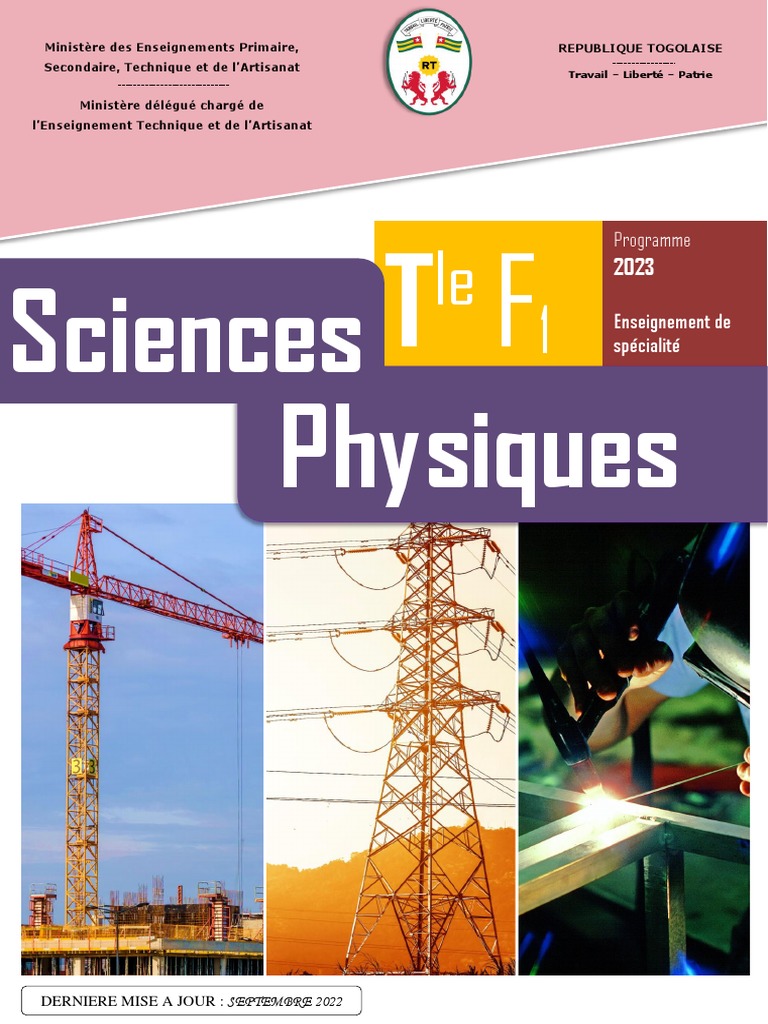 Cours PHYSIQUE Tle-F1-2023 | PDF | Impédance (électricité) | Champ magnétique