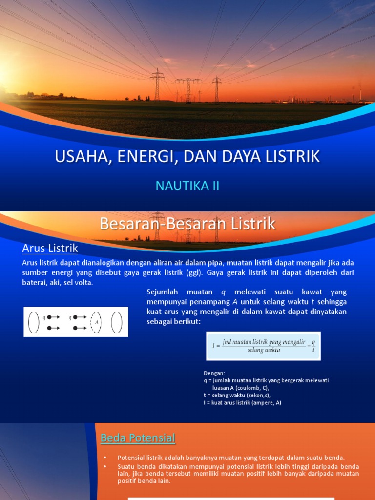 Pertemuan 3 Energi Dan Daya Listrik Pdf