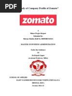 Zomato: Company Overview and History | PDF | Companies | Economies