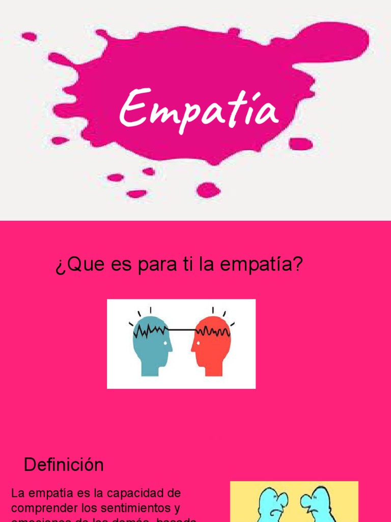 La importancia de la empatía y sus tipos y elementos clave | PDF ...