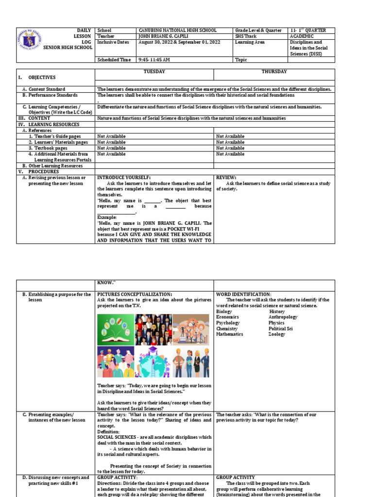 Diss Week 1 DLL | PDF | Learning | Social Sciences Diss Week 1 DLL | PDF | Learning | Social Sciences