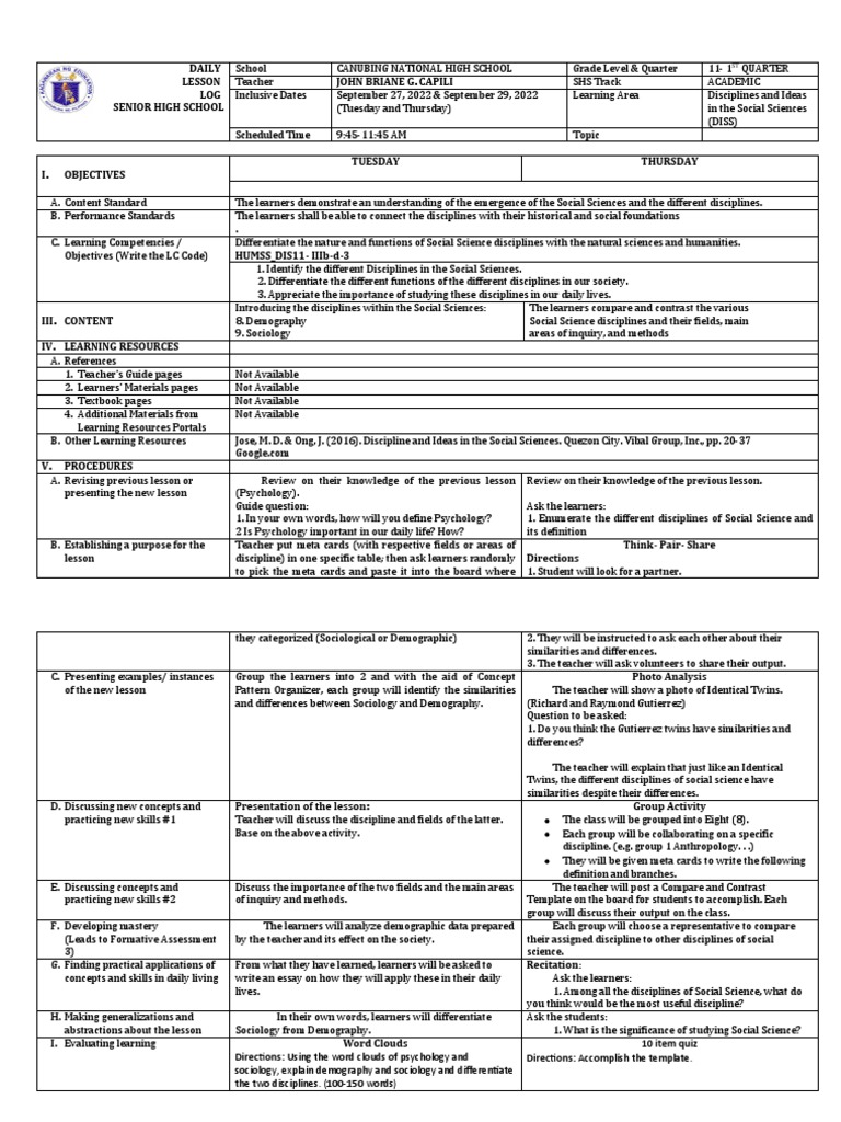 Diss Week 5 | PDF | Social Sciences | Learning