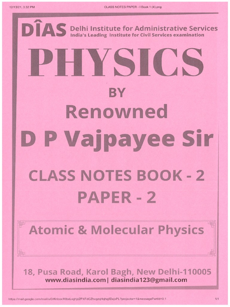 Atomic & Molecular Physics | PDF