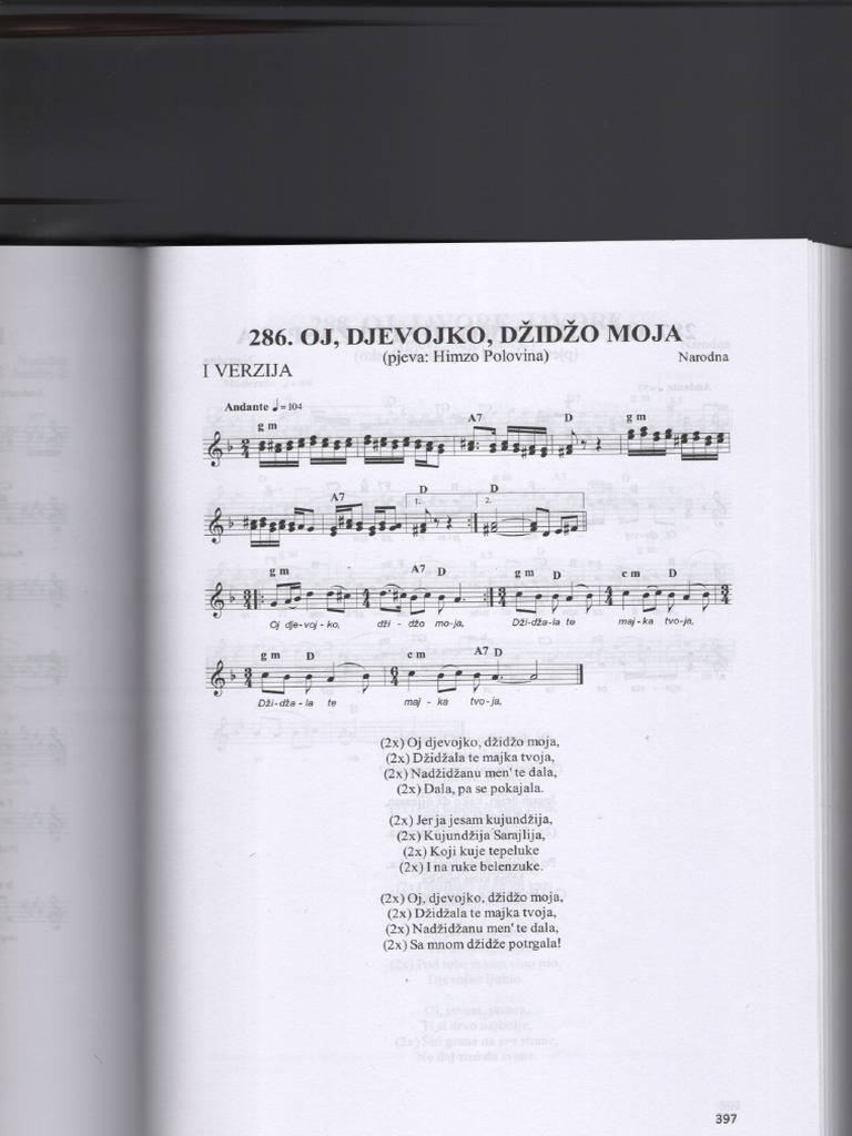 Oj Djevojko Dzidzo Moja | PDF