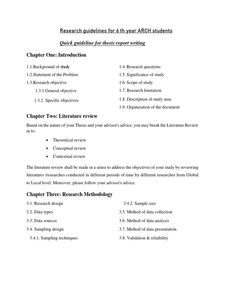 Research Report | PDF | Thesis | Methodology