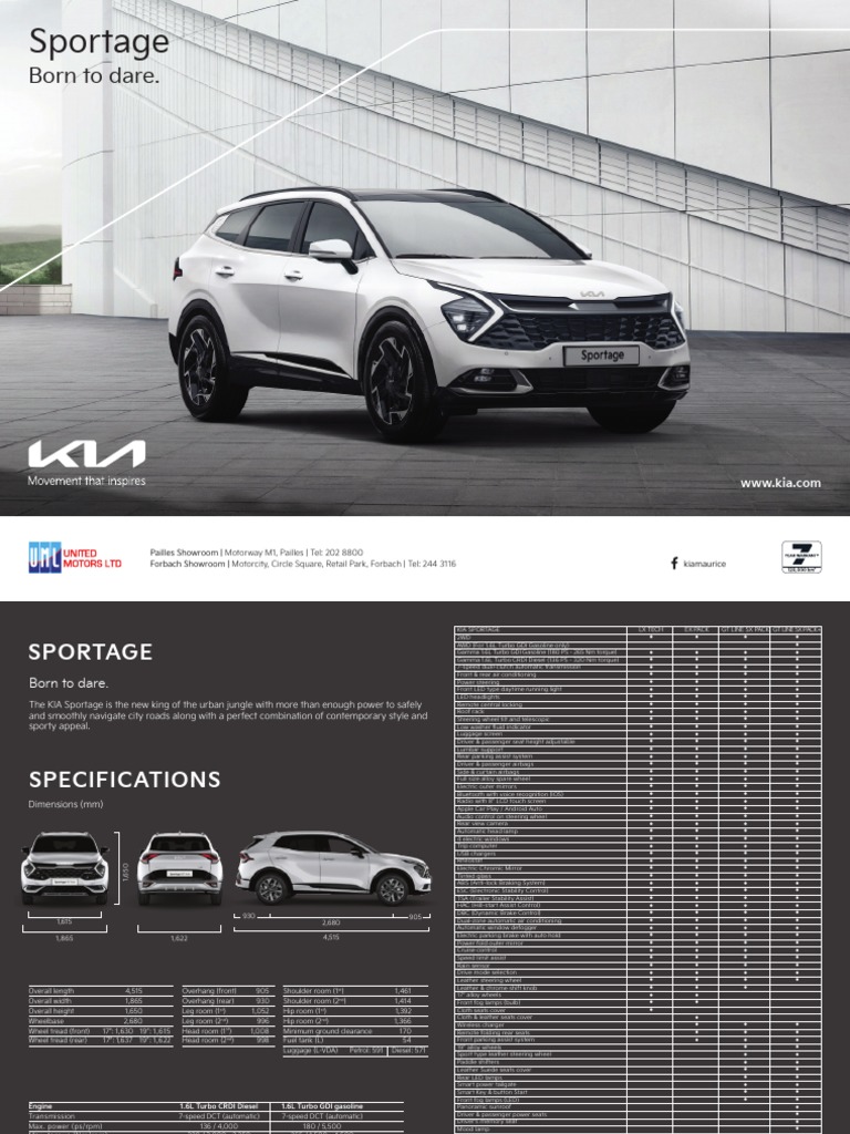 Flyer Sportage Nq5e 2022 | PDF | Product Introductions | Car Body Styles