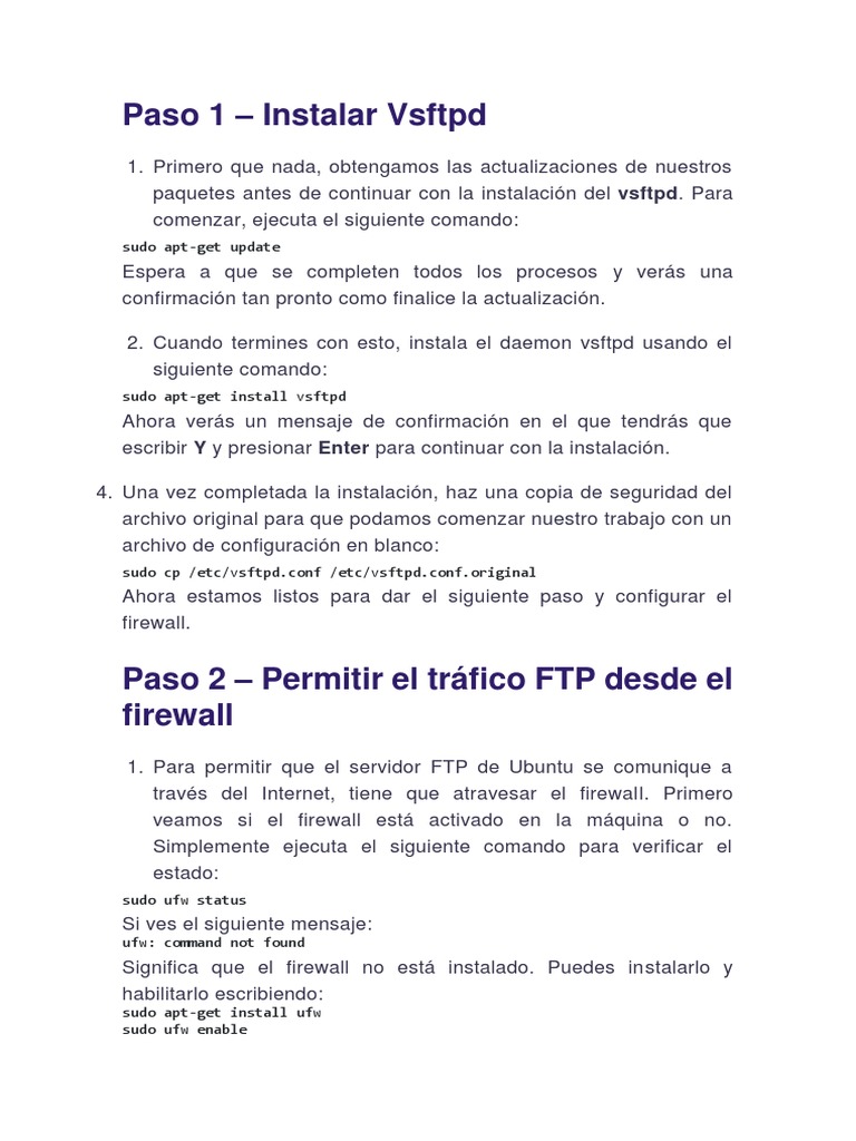 VSFTPD | PDF | Transport Layer Security | Protocolo de transferencia de archivos