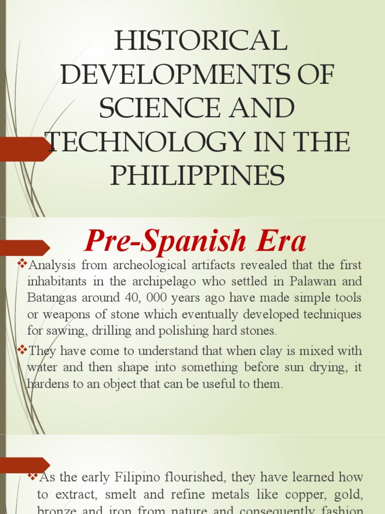 Historical Developments of Science and Technology in The | PDF ...