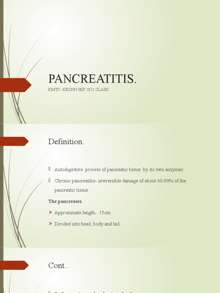 Pancreatitis | PDF | Pancreas | Digestion