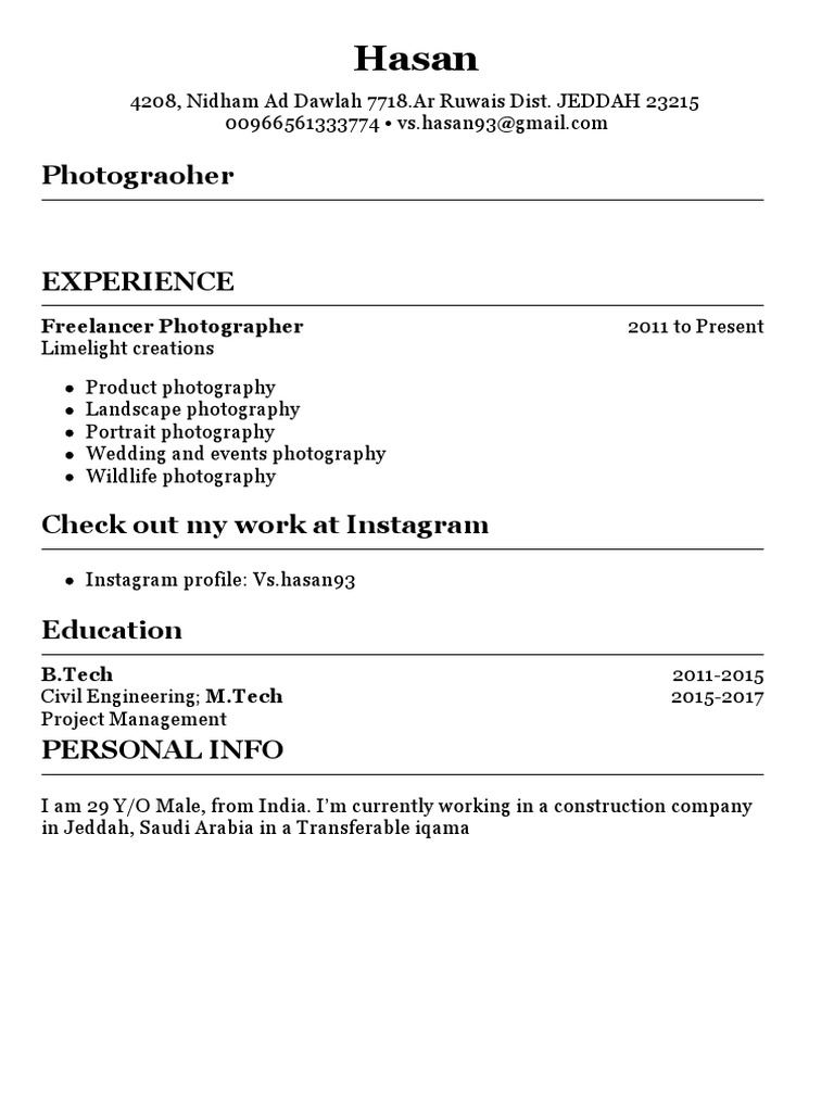 Portfolio Hasan | PDF