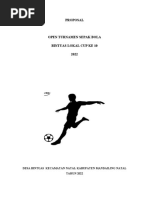PROPOSAL Turnamen Sepakbola | PDF | Olahraga & Rekreasi