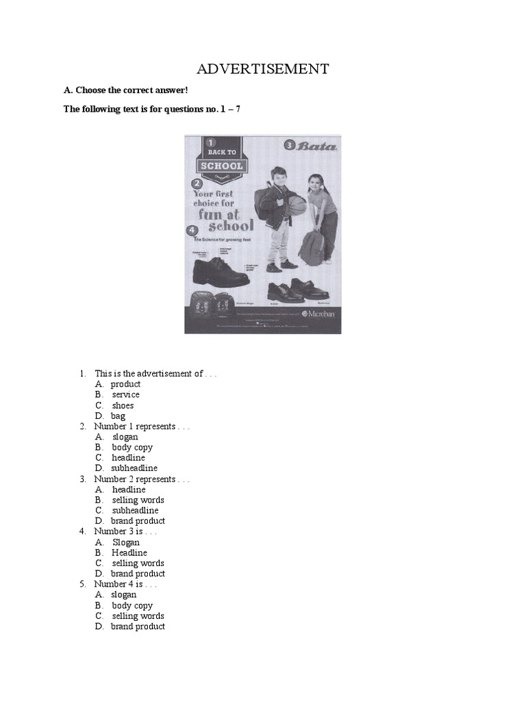 Advertisement Exercise | Download Free PDF | Advertising | Brand