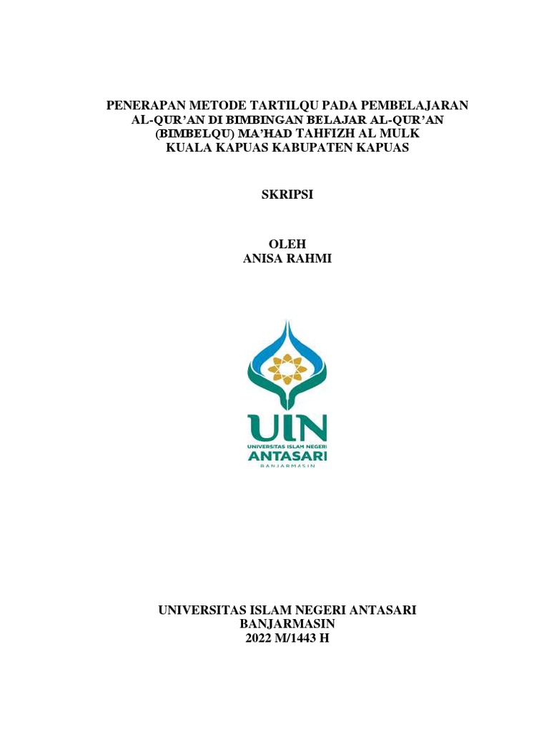 Awalan Anisa Rahmi Scan TTD | PDF