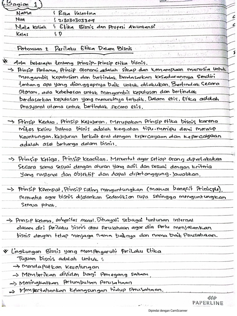 Resum 2.etika Bisnis Rika Valentina. | PDF