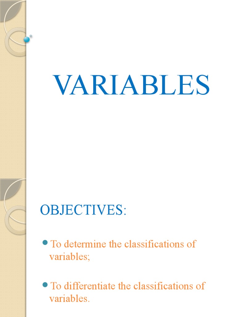 Classifying Variables An Examination Of The Different Types Of Variables And Their Uses In 9813