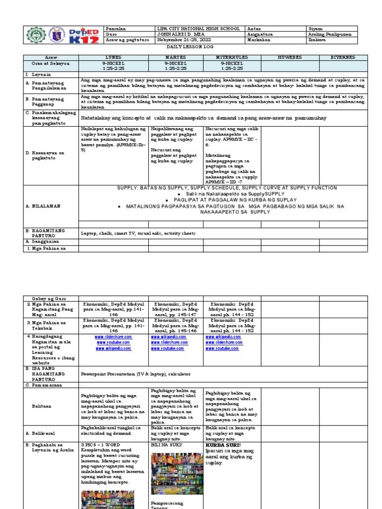 Q2 DLL Ap9 Week3 | PDF