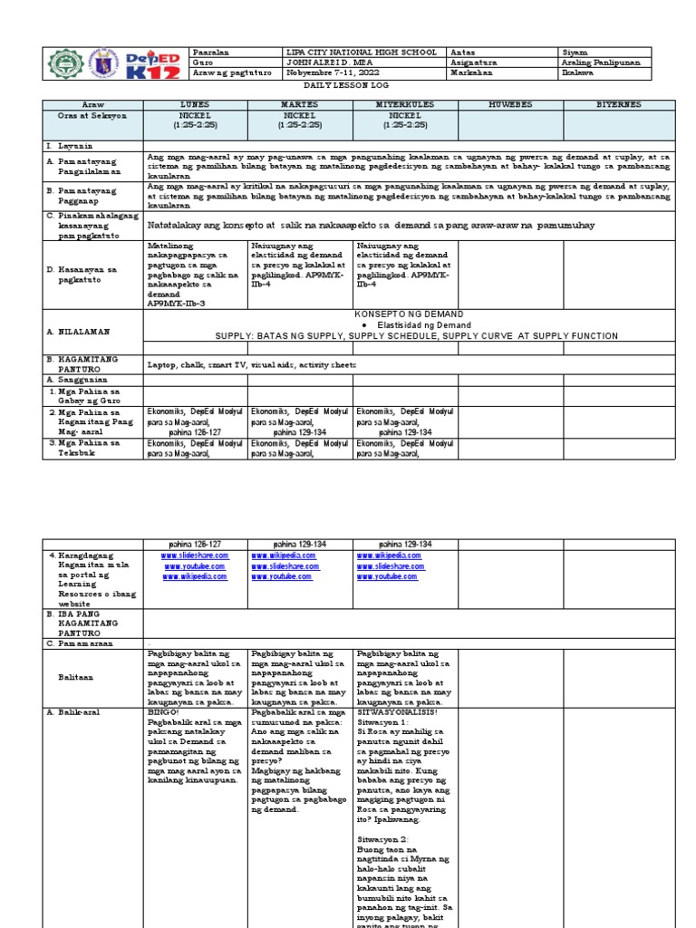 Q2 DLL Ap9 Week2 | PDF