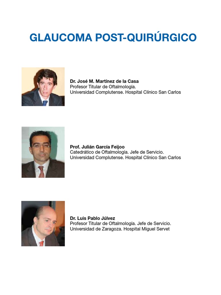 Glaucoma Post Quirurgico | PDF | Glaucoma | Ojo humano