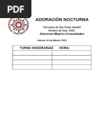 Presentacion Distintivo Adoracion Nocturna | PDF