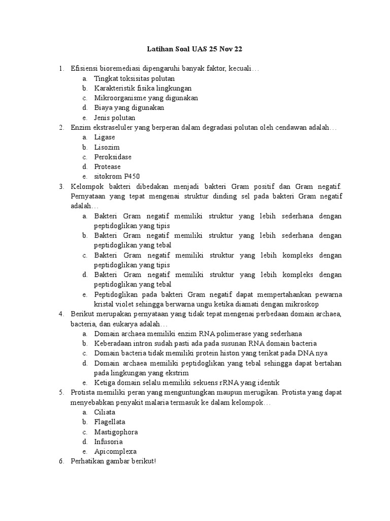 Latsol UAS Tutorial Biodas 25 Nov 22 | PDF
