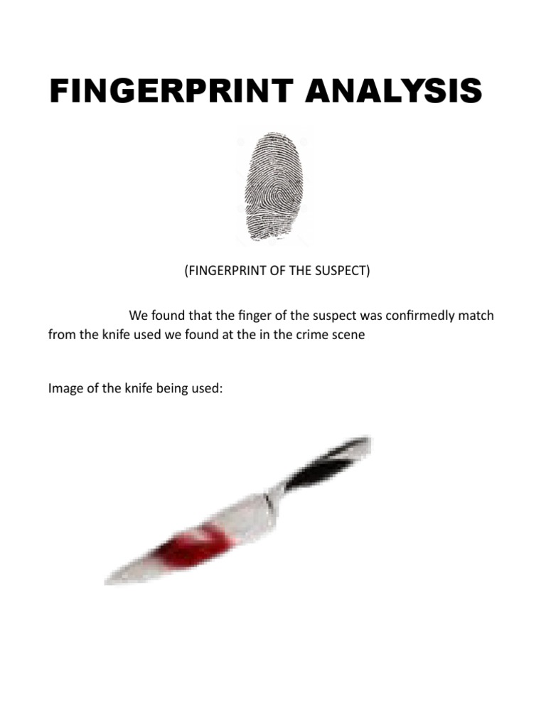 Fingerprint Analysis | PDF