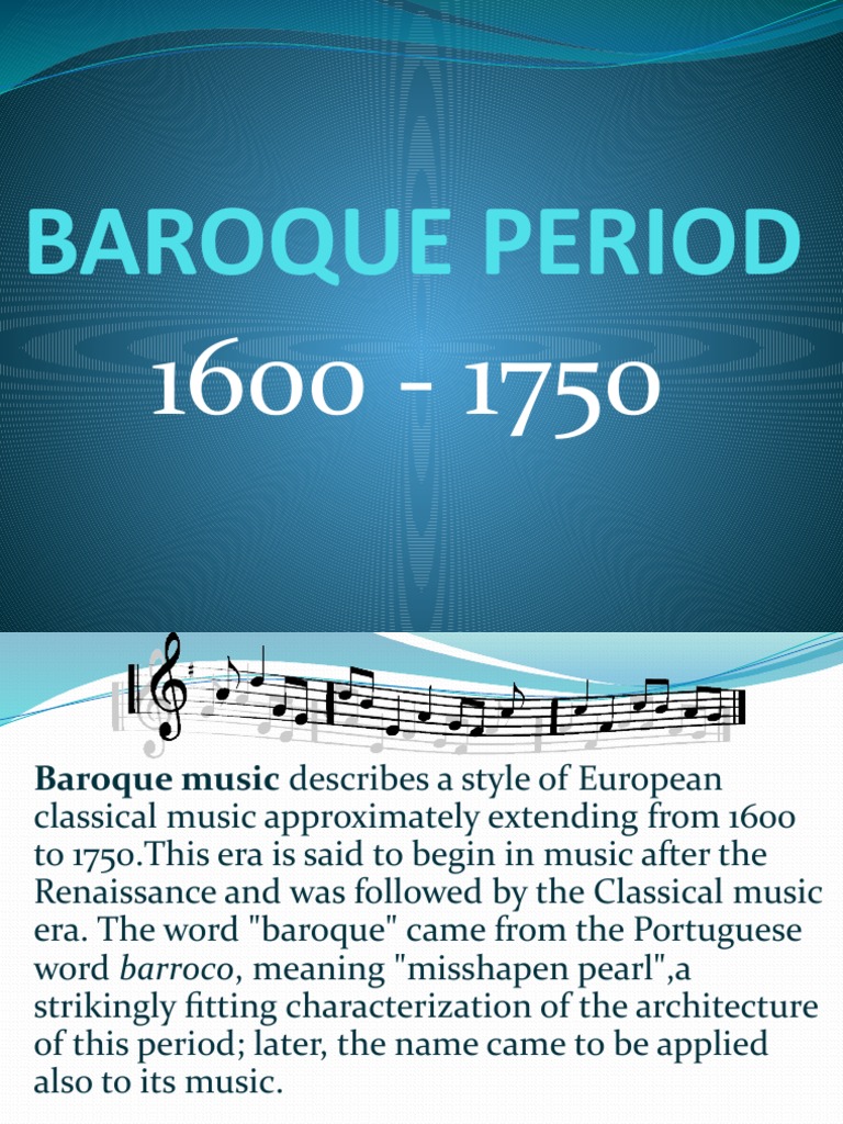 Baroque Period | PDF | Baroque Music | Concerto
