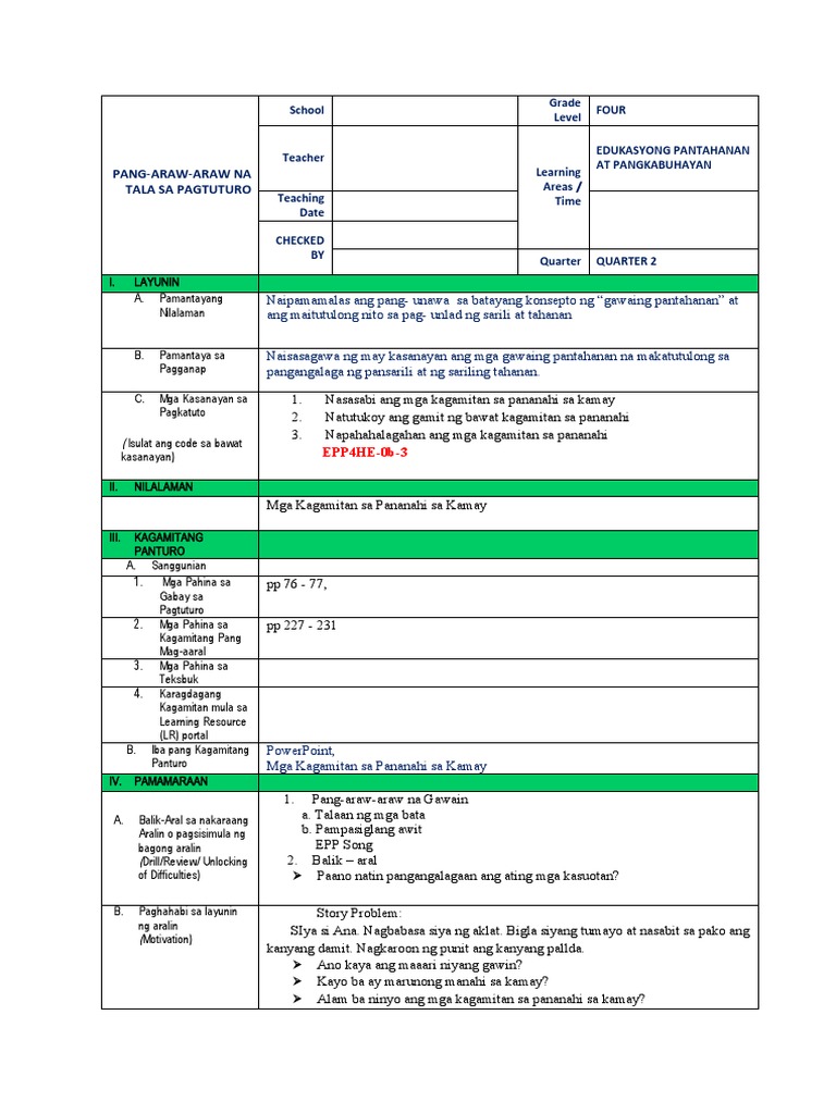 Kagamitan Sa Pananahi | PDF