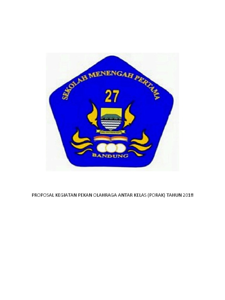 Proposal Pekan Olahraga SMP 2018 | PDF | Karier & Perkembangan