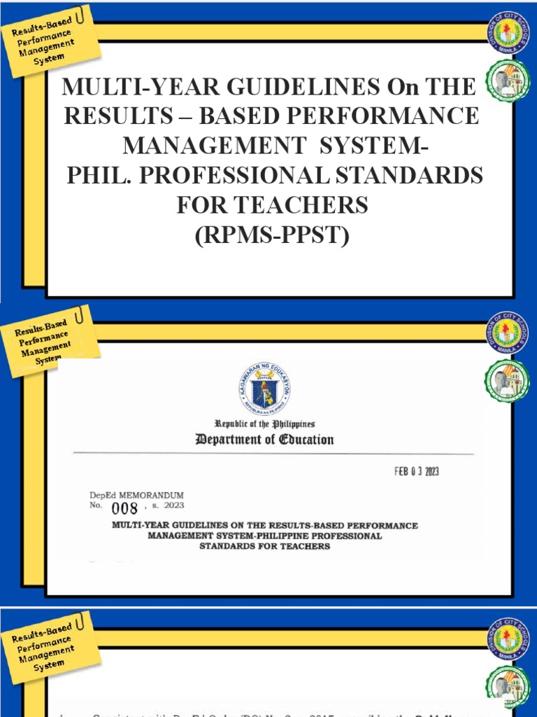 Multi Year Rpms PPST | PDF