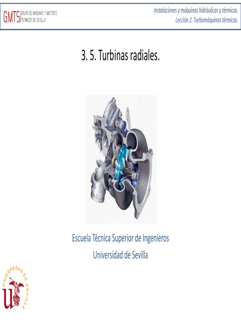 Presentacion Turbina Radial | PDF | Turbomaquinaria | Turbina