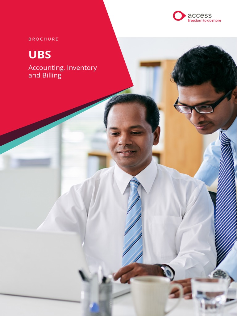 Access UBS Accounting, Inventory + Billing Brochure | PDF | Inventory | Business Economics