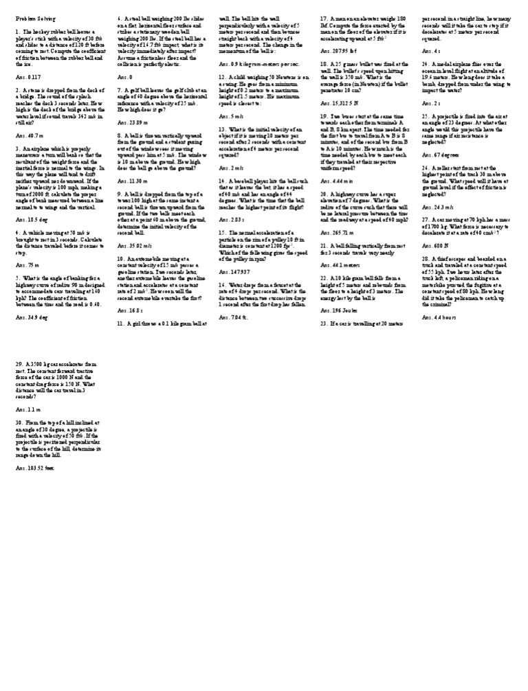 Mechanics (Dynamics) | PDF | Force | Acceleration
