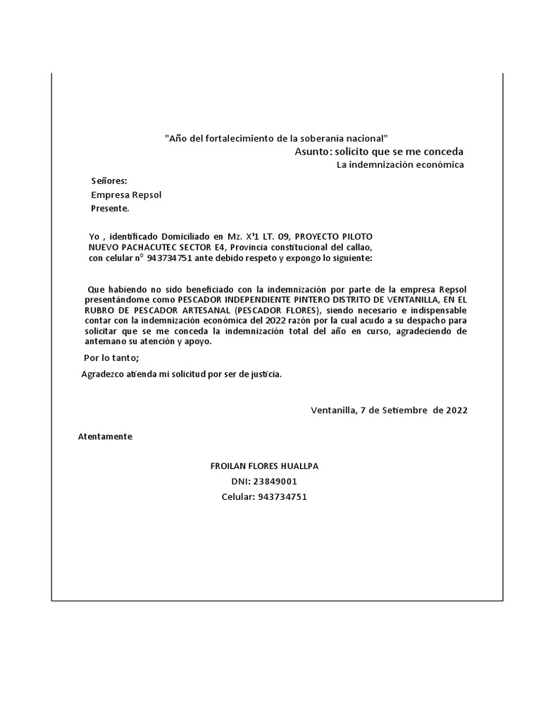 Solicito | PDF